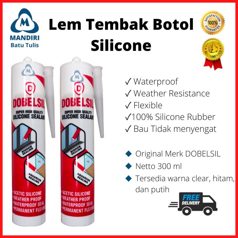 Jual Silicone Silikon/Lem Kaca/Lem Aquarium/Botol Sealant/Lem Sealant ...