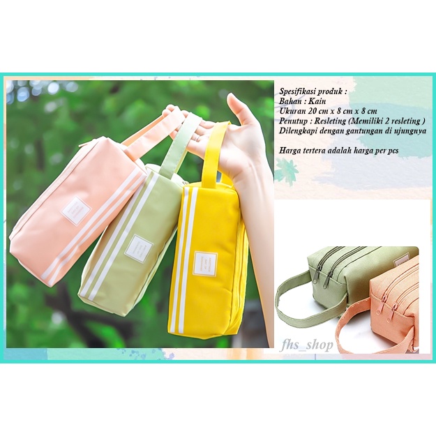 Jual Tempat Pensil Minimalis Double Resleting Kotak Pensil Tempat ...