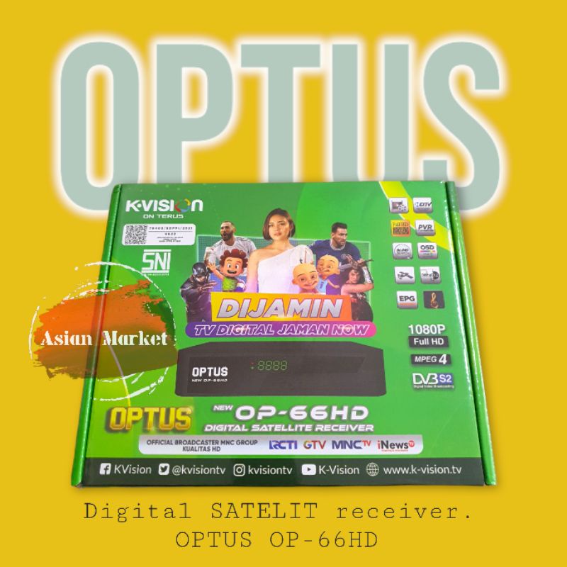 Jual OPTUS Digital Receiver OP-66HD C-Band & KU-Band Kvision | Shopee ...