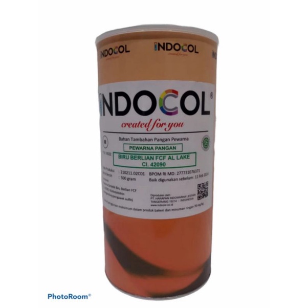Jual Pewarna Indocol Lake brilliant blue ci 42090-oil based, 500 gram ...