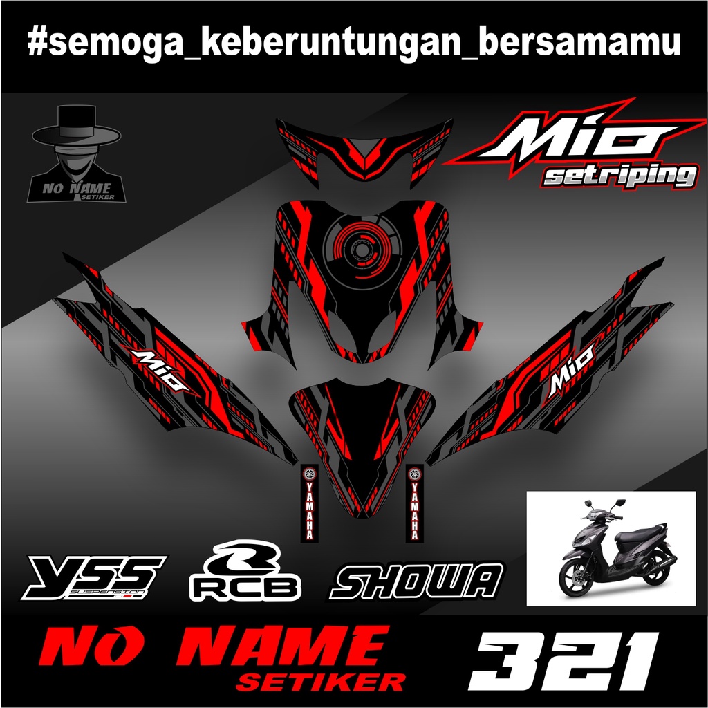 Jual decal stiker mio sporty / smile full body (321) 2008 2009 2010 ...