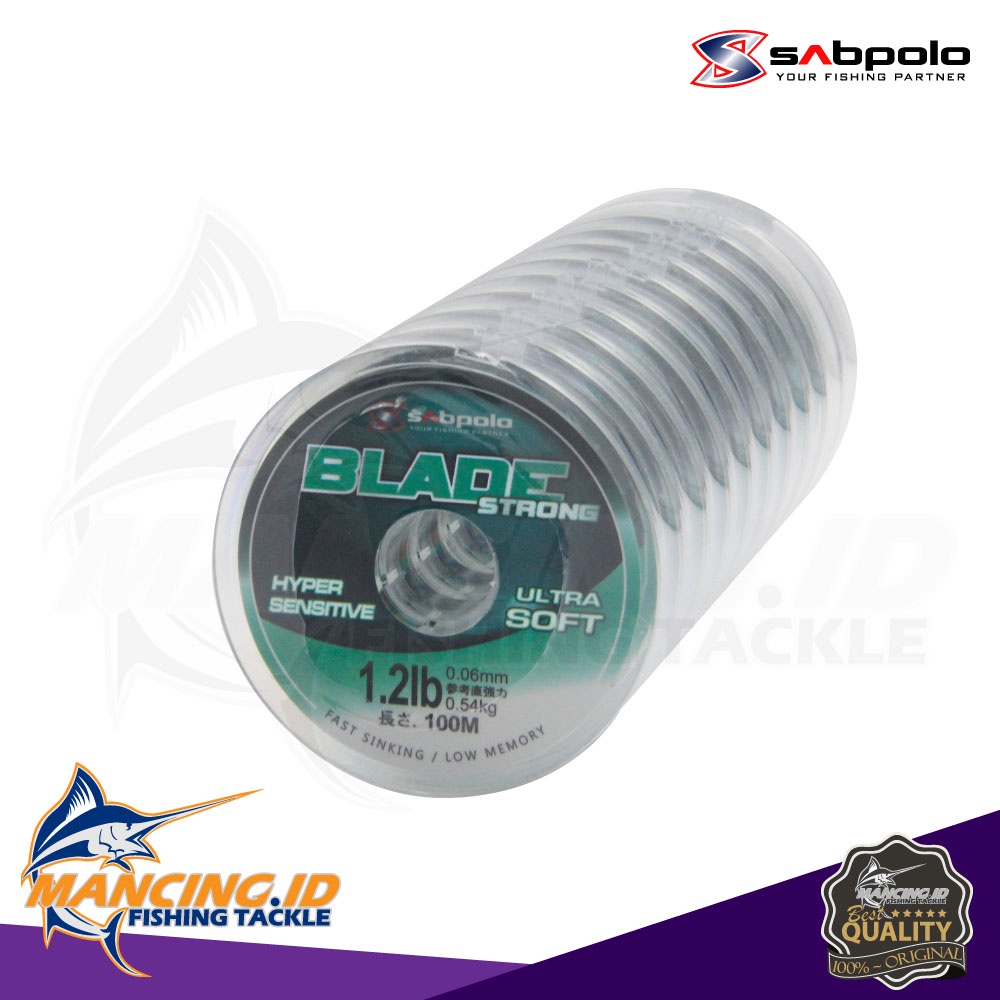 Jual Sabpolo BLADE 100m Fishing Line Senar Pancing Nylon Mancing Sungai ...