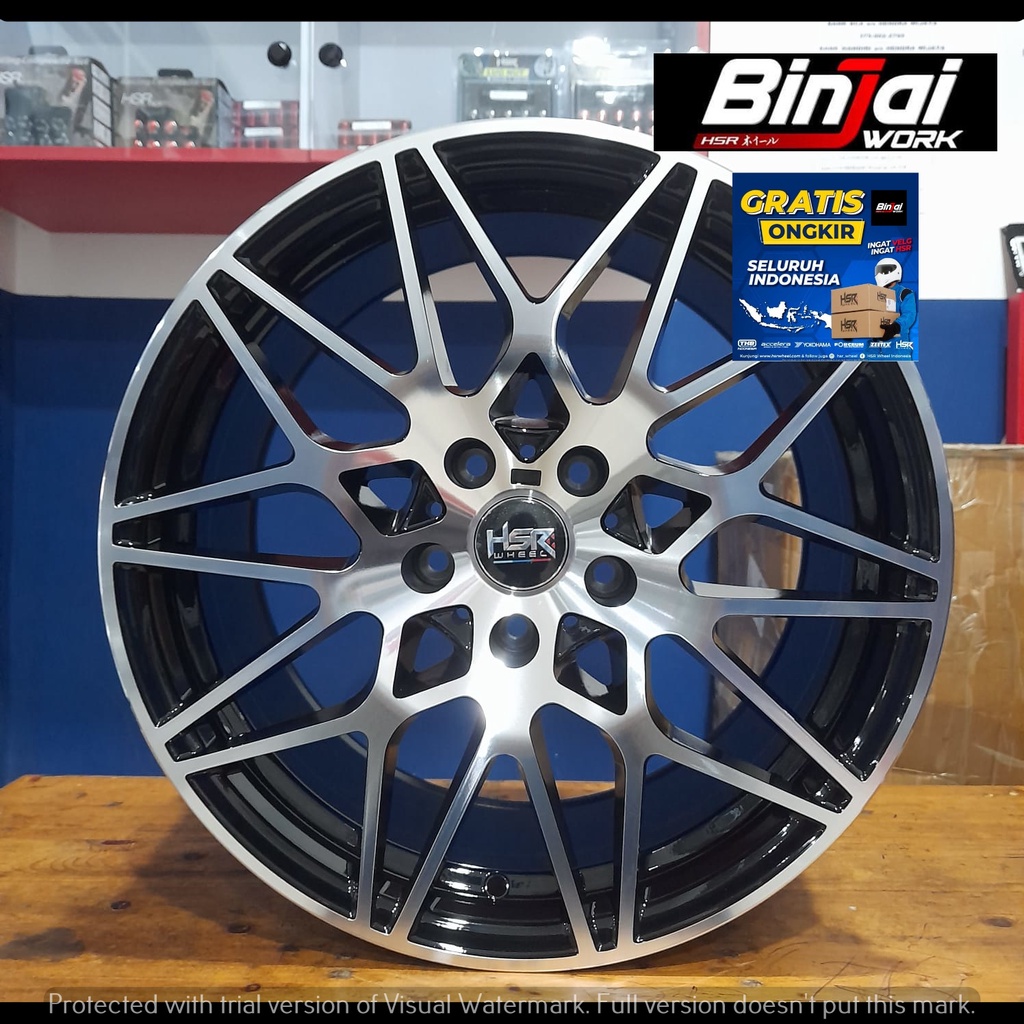 Jual Velg Mobil Ring 18 Racing lebar belang buat BMW GAMEN HSR R18 - Pelek Concave Rally look ...