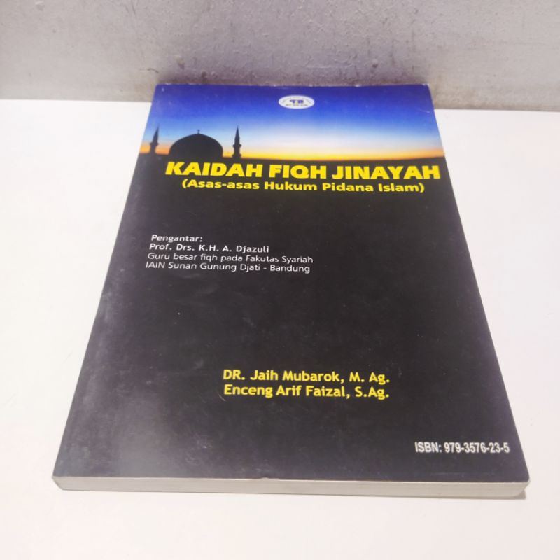Jual Buku Obral Super Murah - Buku Kaidah Fiqh Jinayah (Asas-asas Hukum Pidana Islam) | Shopee ...