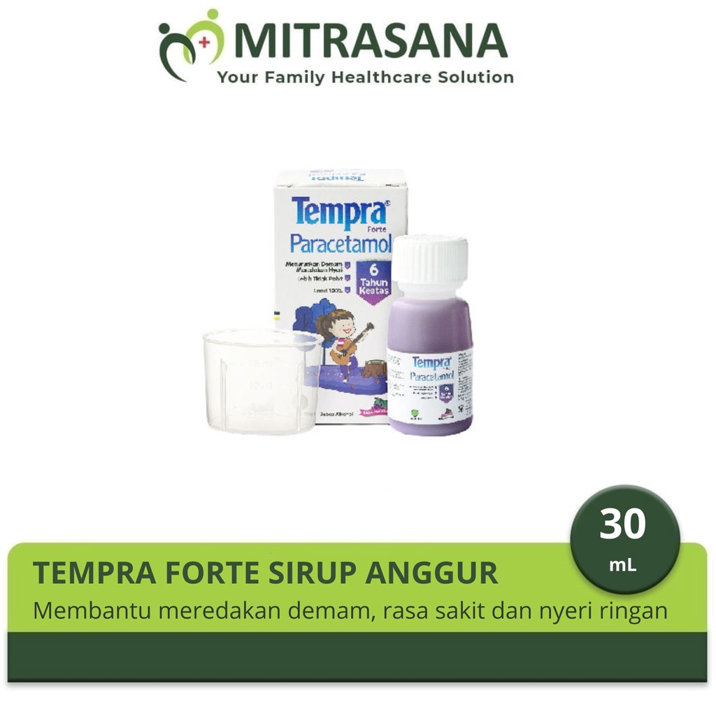 Jual Tempra Forte Sirup 30 mL - Menurunkan Demam pada Anak Usia 6-12 ...