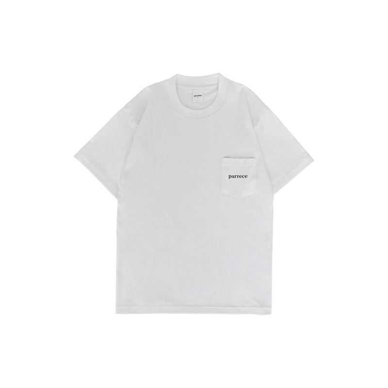 Jual parrece heavyweight basic pocket t-shirt white | Shopee Indonesia