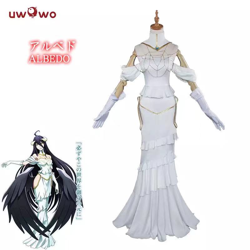 Jual UWOWO Anime Overlord Albedo Cosplay Costume Halloween Christmas ...