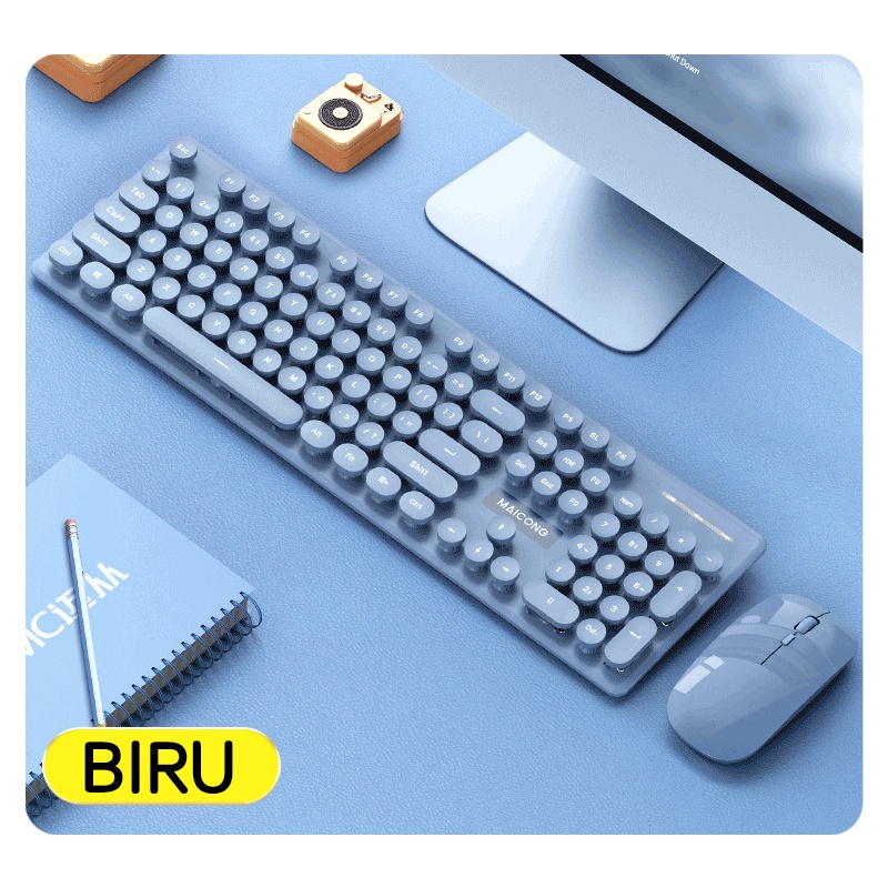 Jual Keyboard Bluetooth Wireless, Keyboard&Mouse 2in1, Diam dan enak ...