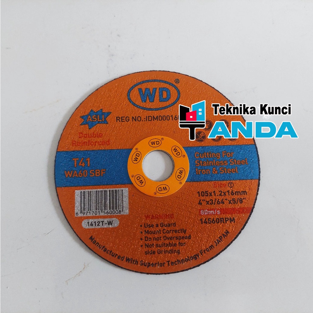 Jual WD batu gerinda potong 4" - Pisau potong Besi - Wd potong besi ...