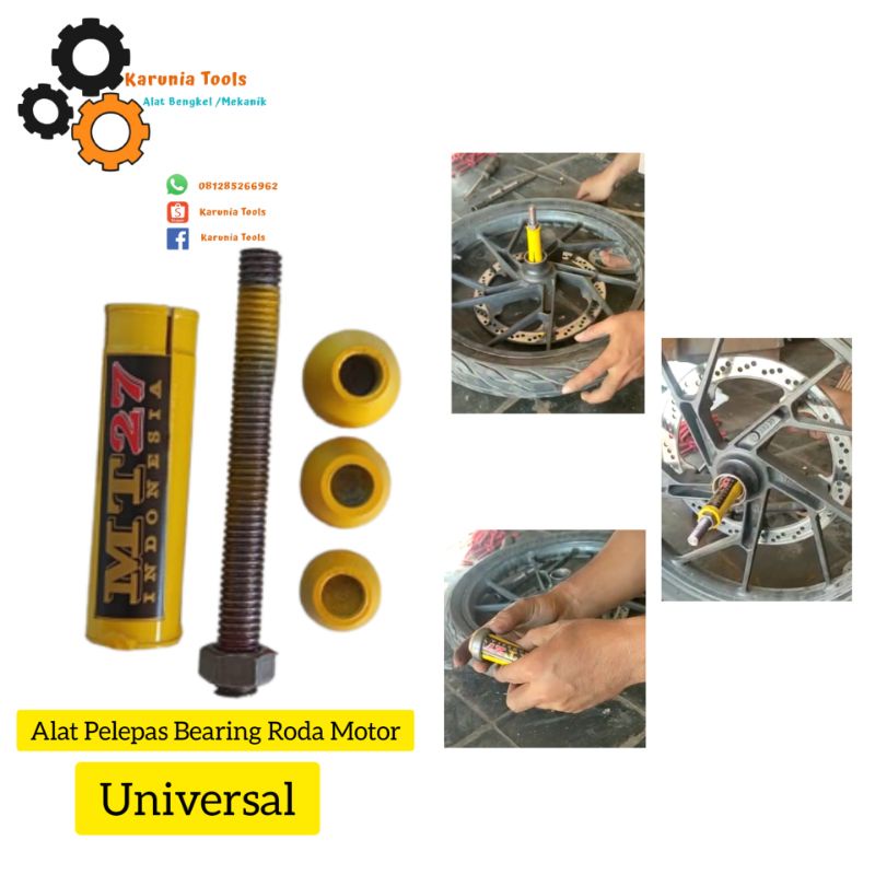 Jual Alat Pelepas Bearing Roda Motor Universal - Treker Lepas Bearing ...