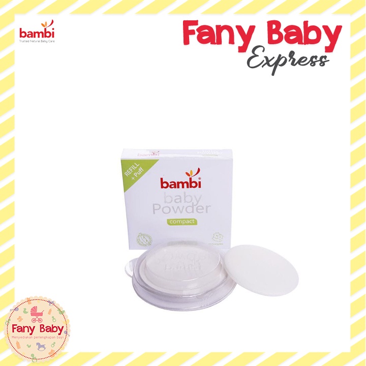 Jual BAMBI BABY POWDER COMPACT W/ CHAMOMILE & ANTI IRRITANT REFILL 40G ...
