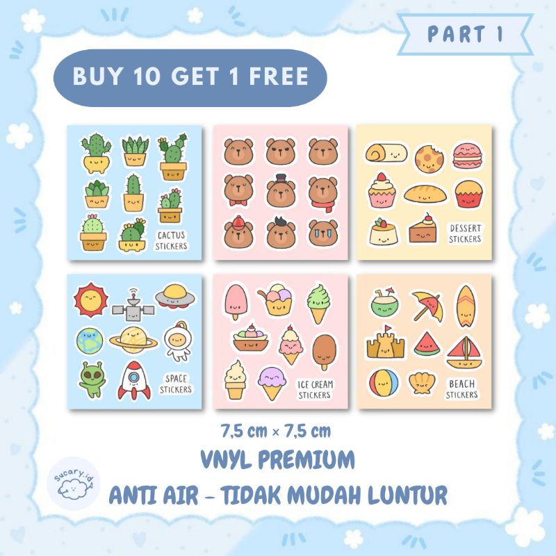 Jual [PART 1] Mini Tumblr Sticker Pack | Sticker Pack | Stiker Lucu ...