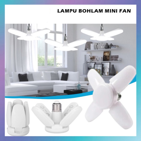 Jual KTM - Lampu Bohlam Lipat Mini Model Kipas / Mini Fan Blade LED ...