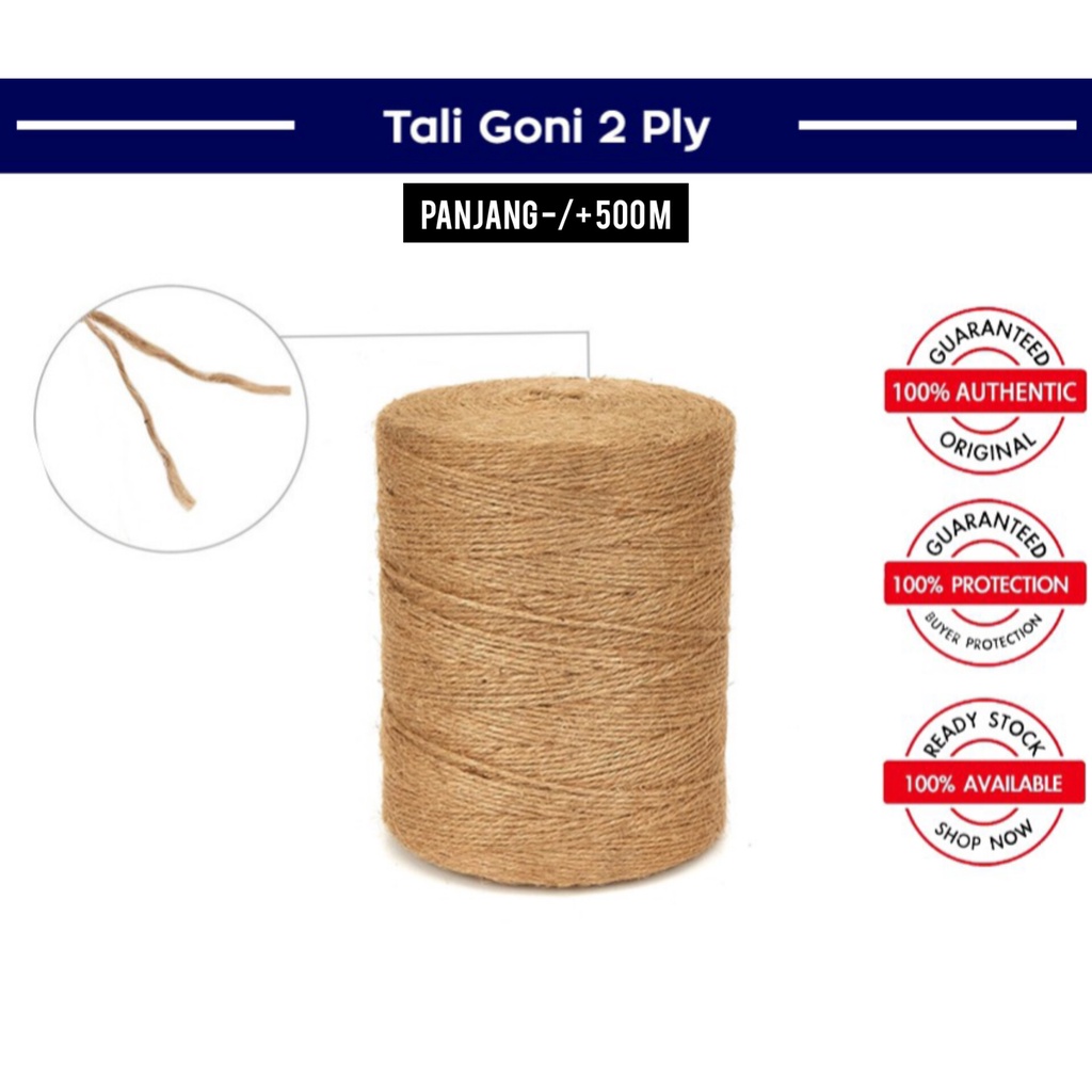 Jual Tali Rami / Goni 2 Ply panjang (-/+ 500 Meter) | Shopee Indonesia
