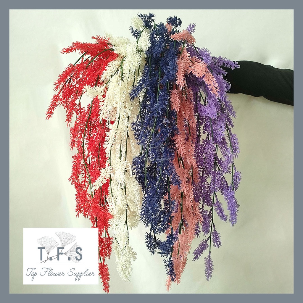 Jual Artificial Flower Hyssop Garland Bunga Gantung Daun Plastik ...
