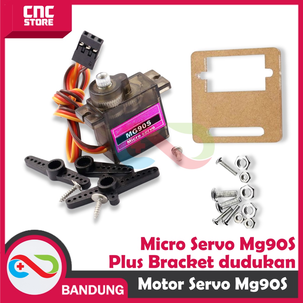 Jual TOWER PRO MICRO SERVO MG90S MG-90S METAL GEAR WITH BRACKET SERVO ...