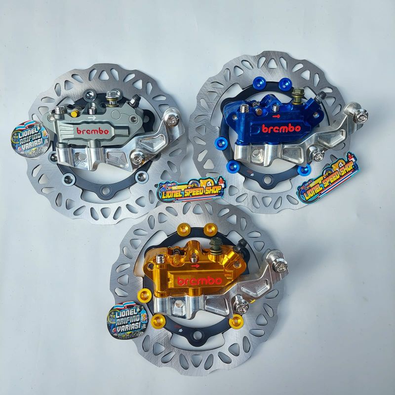 Jual Paket kaliper monoblok 4 piston plus breket baut dan piringan cakram depan motor nmax old ...