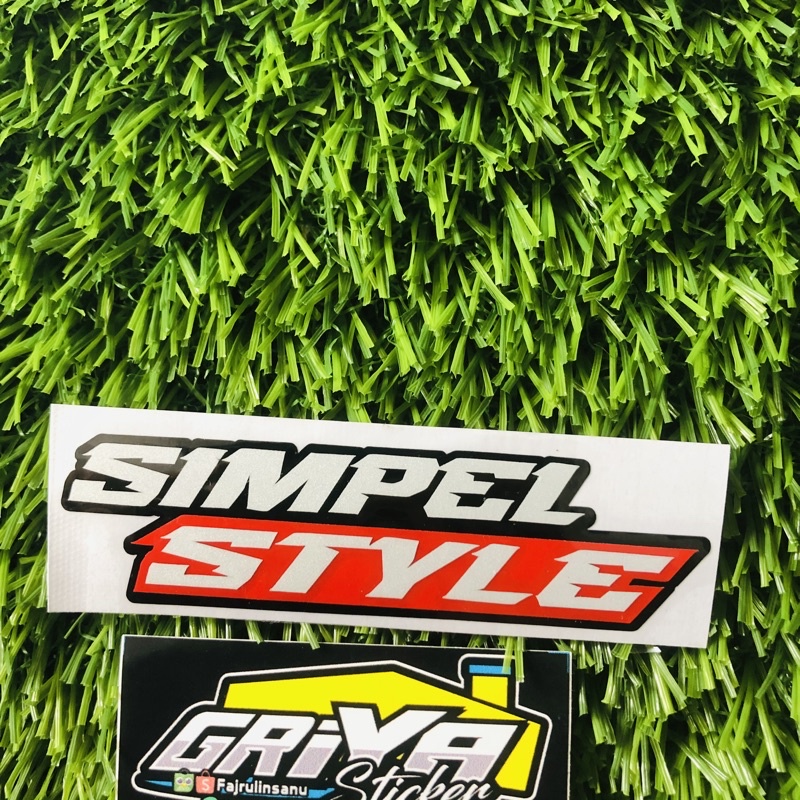 Jual Stiker SIMPLE STYLE sticker Vip viral | Shopee Indonesia
