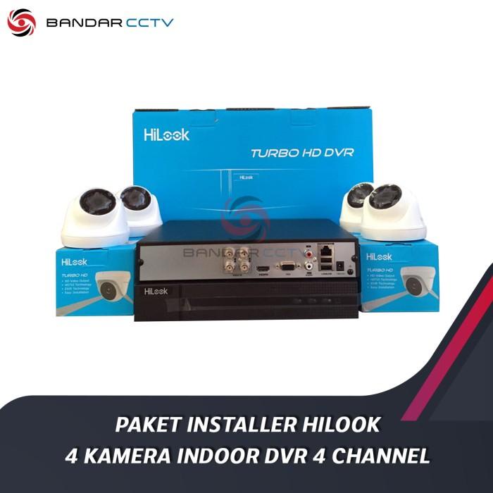 Jual Paket Installer Hilook 4 Kamera Indoor Dvr 4 Channel | Shopee ...
