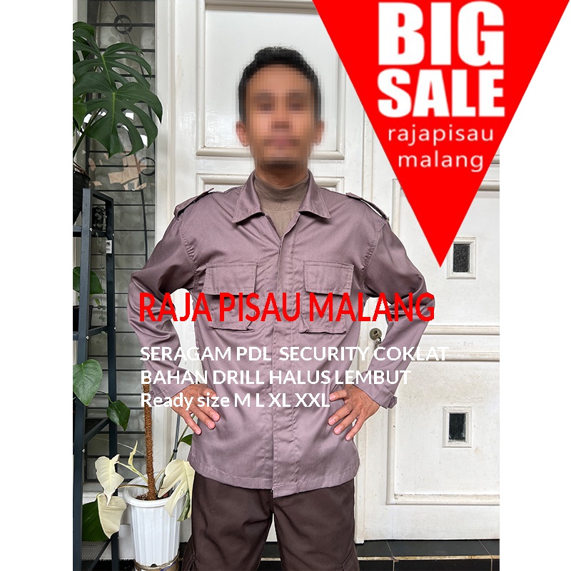 Jual ATASAN seragam pdh dan PDL ajah seragam satpam security coklat Seragam Satpam Terbaru ...