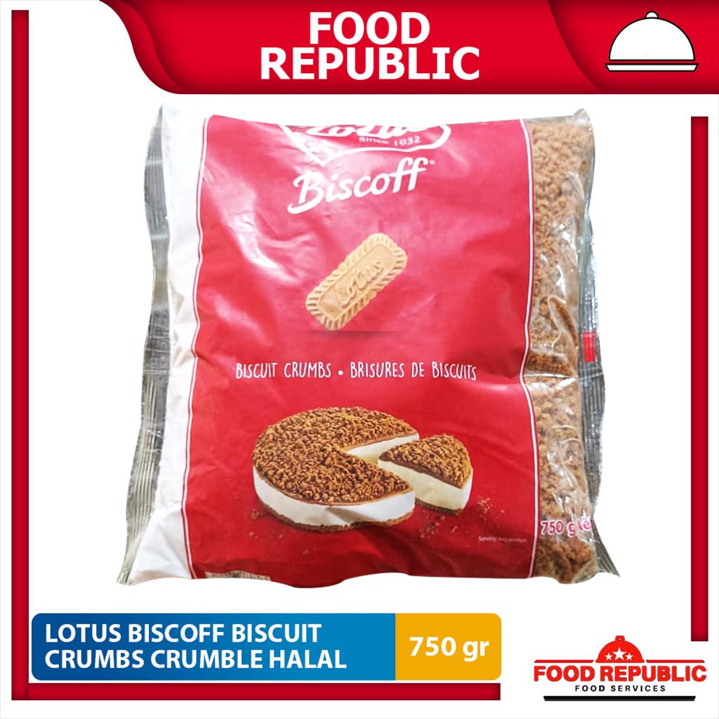 Jual Lotus Biscoff Biscuits Crumbs 750 gr Biskuit Remah Caramel Crumble ...