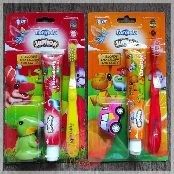 Jual Sikat Gigi Formula Junior - Sikat Gigi Anak Free Odol dan Mainan ...
