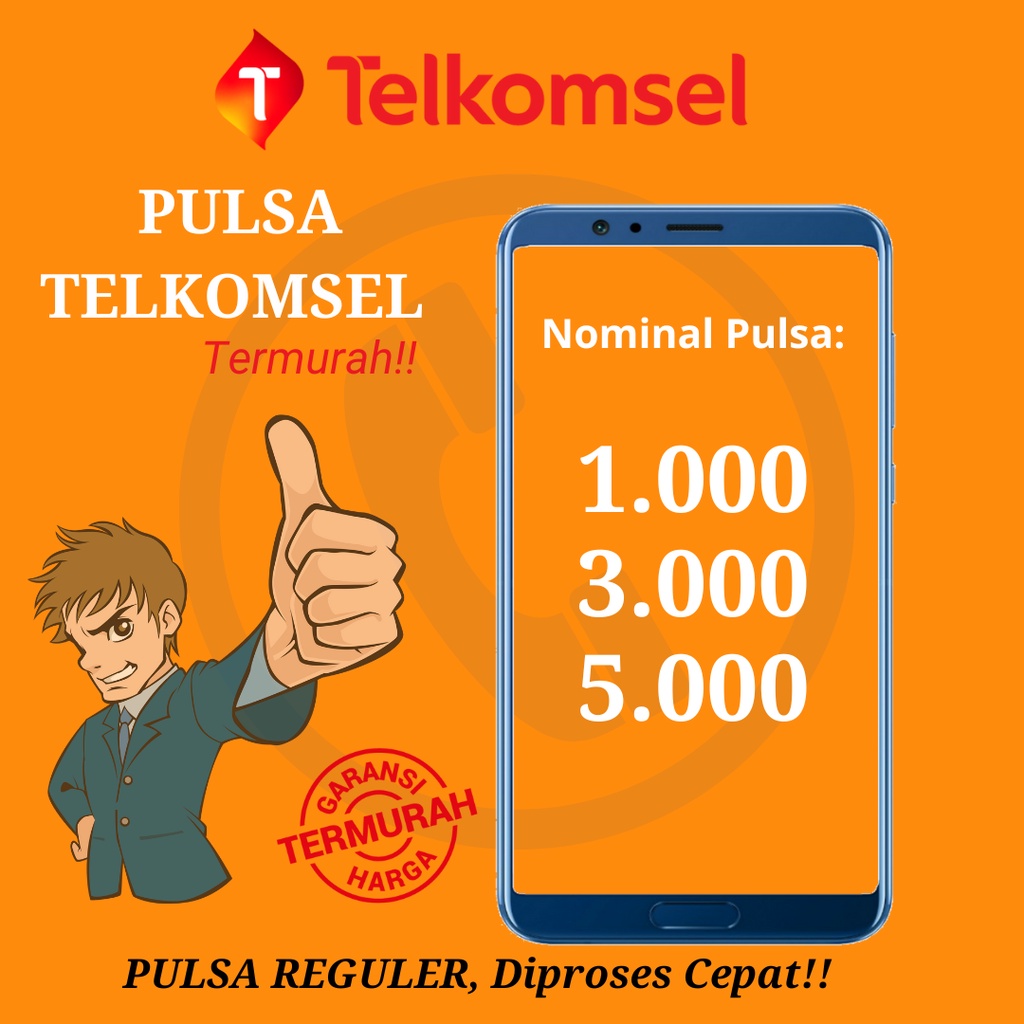 Jual Pulsa Telkomsel AS Simpati Loop Byu 1000/3000/5000 1K 3K 5K Proses ...