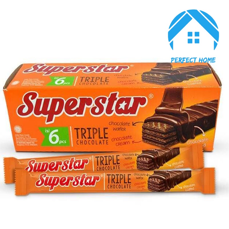 Jual SUPERSTAR BOX ISI 12 PCS ROMA WAFER COKLAT [PERFECTHOME] | Shopee ...