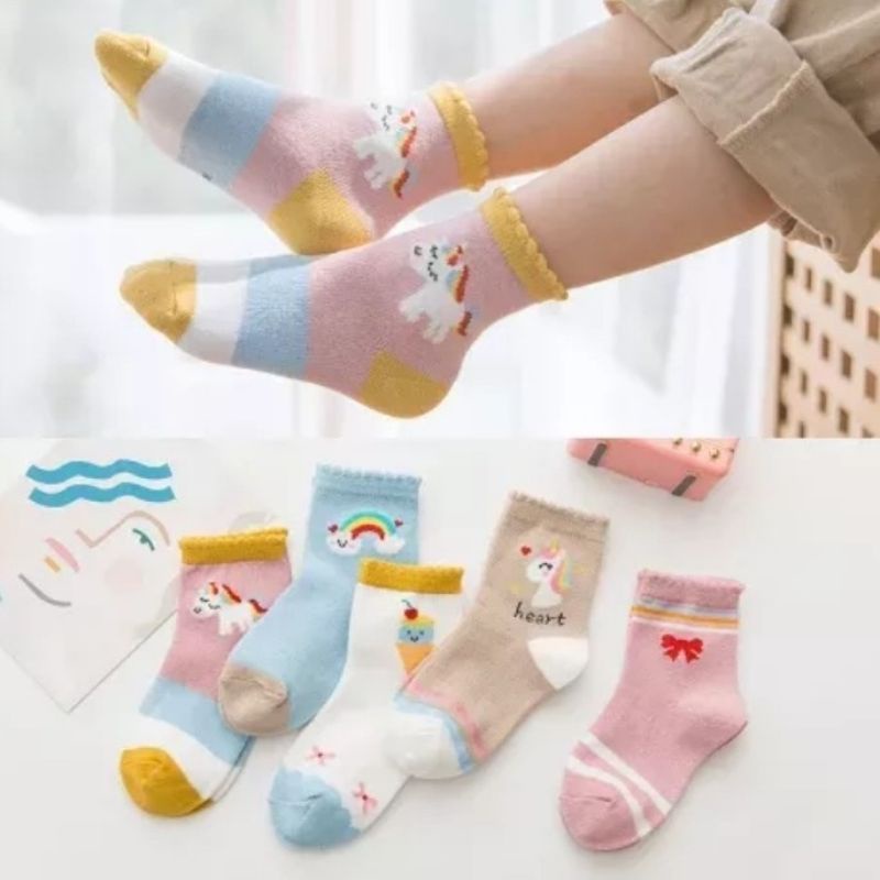 Jual KAOS KAKI ANAK TK SD MOTIF LUCU LUCU | Shopee Indonesia