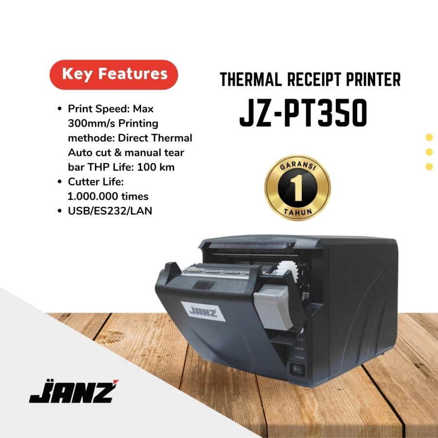 Jual JANZ PT350 Durable Receipt Thermal Printer | Shopee Indonesia