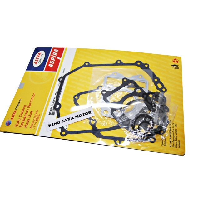 Jual PAKING GASKET FULL SET SUPRA X 125 KARISMA MERK ASPIRA KUALITAS ORISINIL ASTRA OTOPARTS H2 ...
