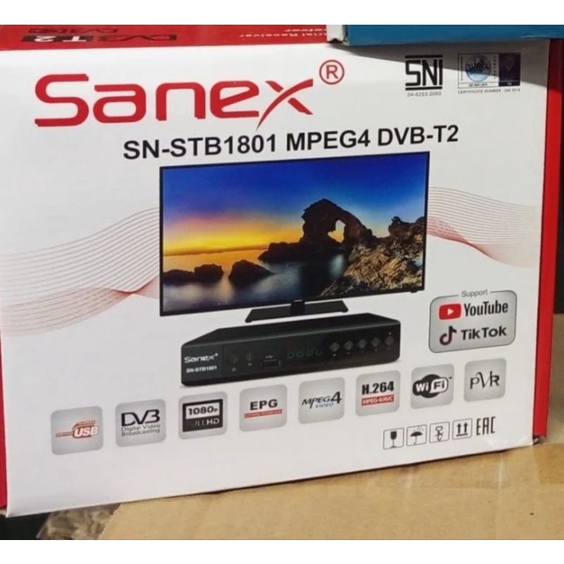 Jual DIGITAL STB T2 SANEX SN-STB1801 BISA BUAT TV TABUNG/LCD/SMART TV ...