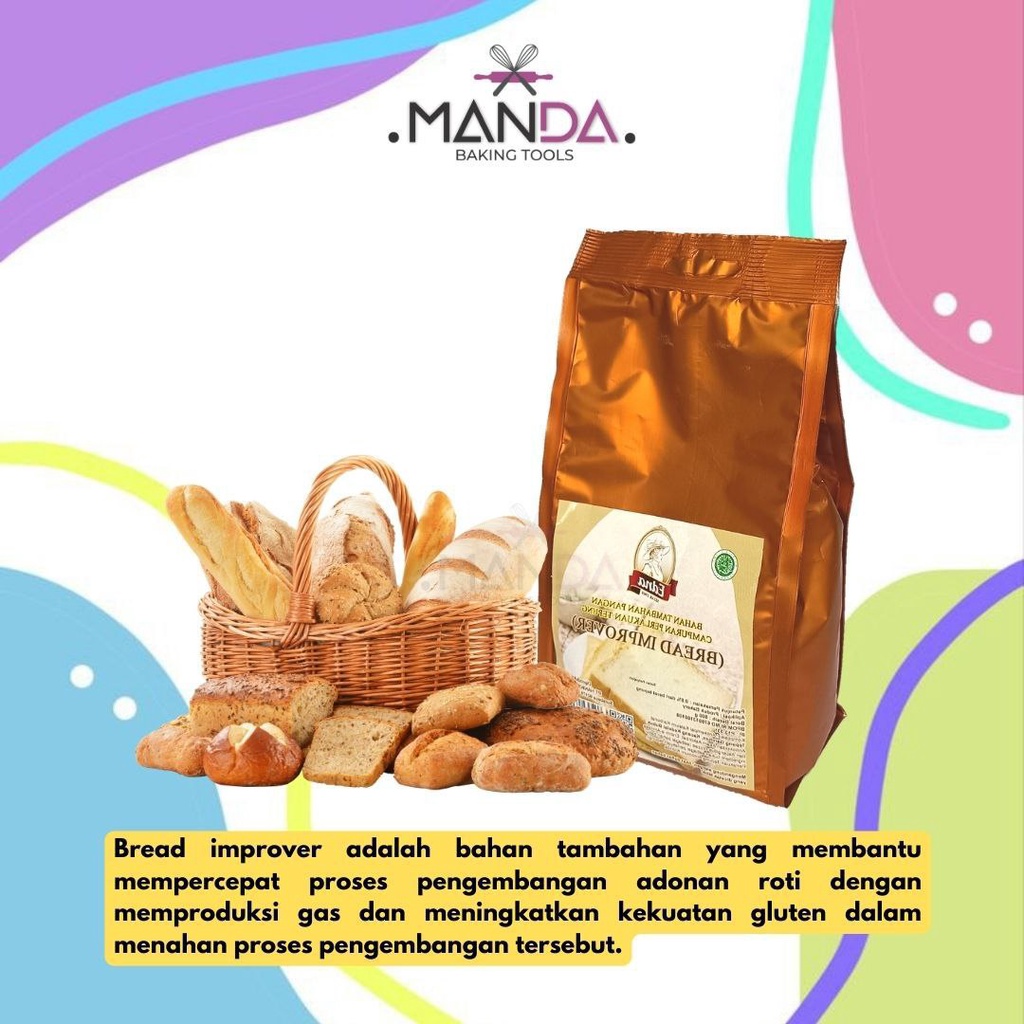Jual Edna Bread Improver pengembang dan pengempuk roti 500 gram ...