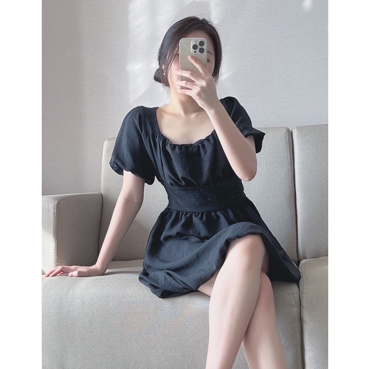 Jual SOMI | ROSE DRESS | Dress Wanita | Puff Balloon Korean Mini Dress ...