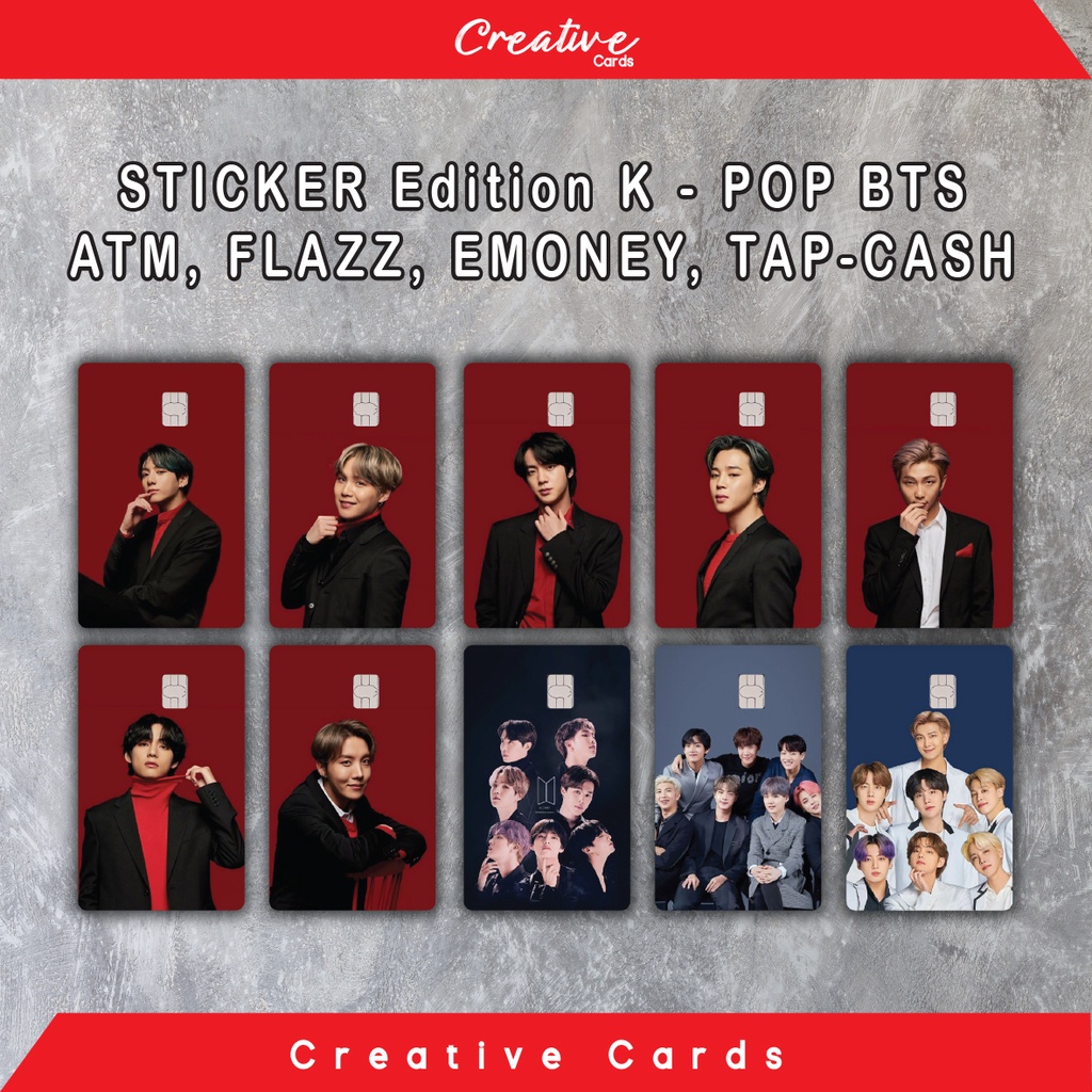 Jual Stiker Sticker Kartu Atm Skin Card - BTS Edition Vinyl ...