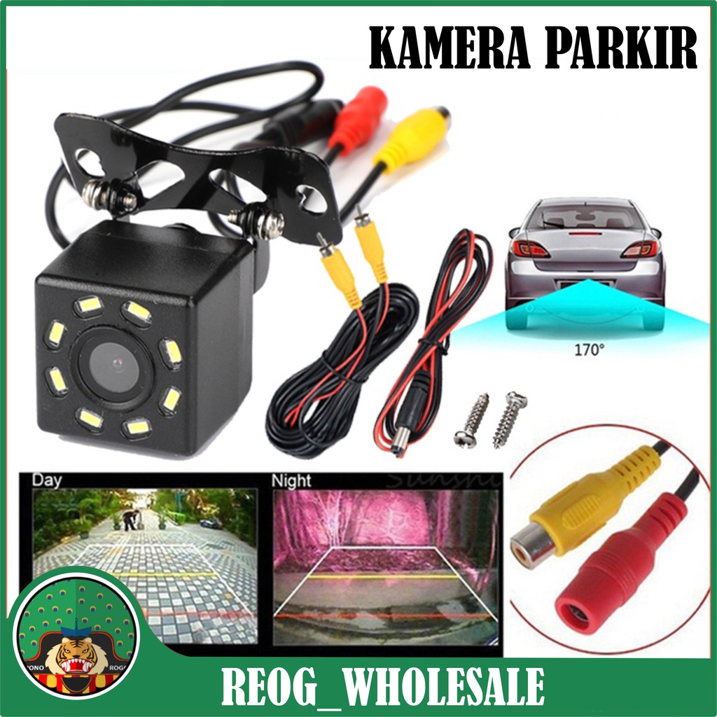 Jual Kamera mundur mobil LED universal LED Car Rearview Camera Nightvision Kamera mundur parkir ...