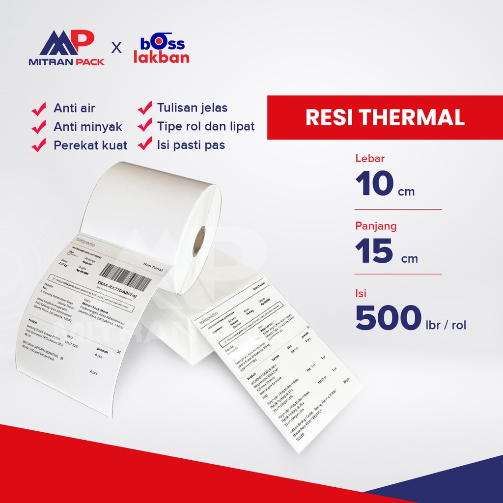 Jual Resi Thermal / Stiker Thermal Rol / Stiker Resi Thermal Mitran ...