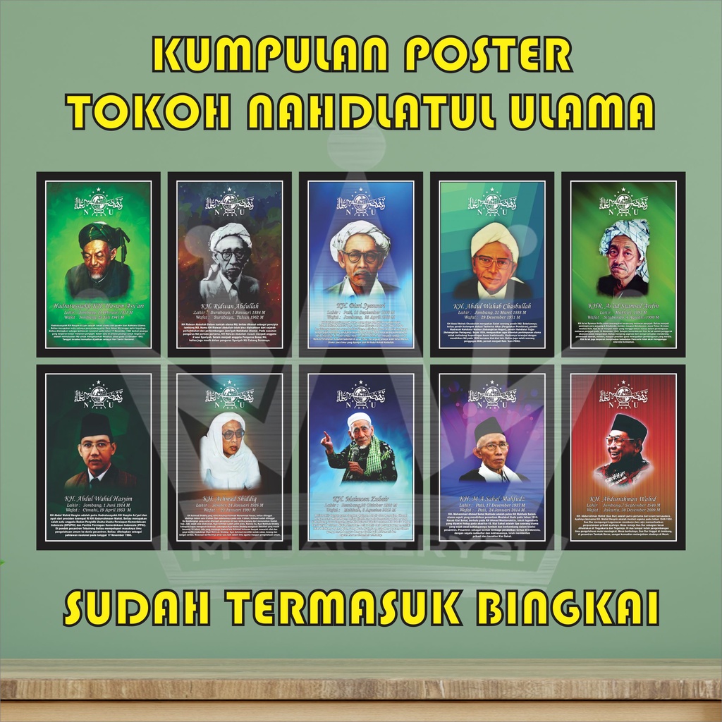 Jual Poster Tokoh Ulama NU | Ulama Nusantara | Poster Ulama Dan Habaib ...