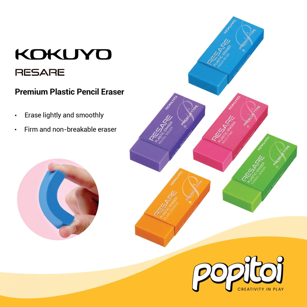 Jual Kokuyo RESARE Premium Plastic Pencil Eraser Penghapus Pensil Elastis | Shopee Indonesia