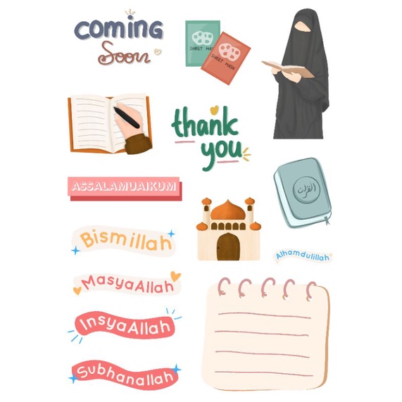 Jual stiker muslimah/stiker islam | Shopee Indonesia