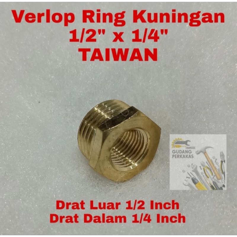 Jual Verlop Ring 1/2x1/4 TAIWAN - Vlog Ring Nepel Drat Luar Dalam ...