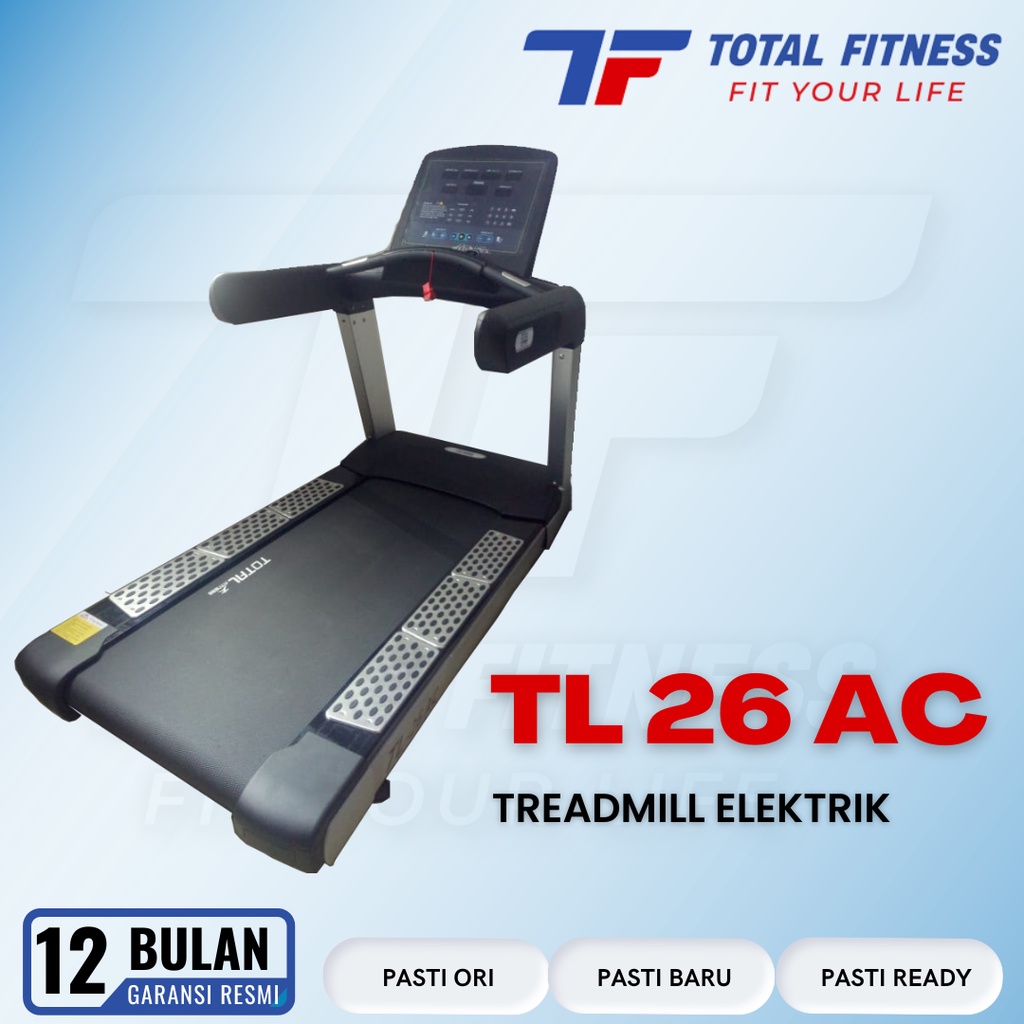Jual Treadmill Elektrik TL 26 AC Komersil Bergaransi Resmi Cocok Untuk ...