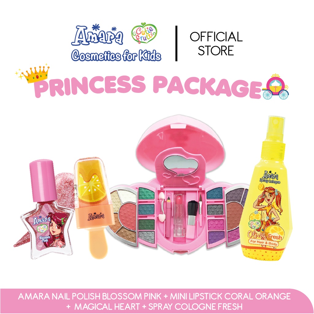 Jual Amara Princess Package, Paket mainan makeup anak, lengkap aman ...