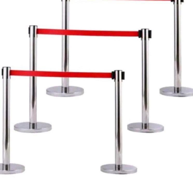 Jual Kejar Obral tiang pembatas antrian pita/tiang pembatas antrian ...