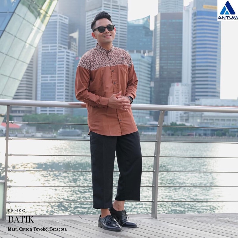 Jual Kemko Batik Premium Brand Antum - Lengan Panjang | Shopee Indonesia
