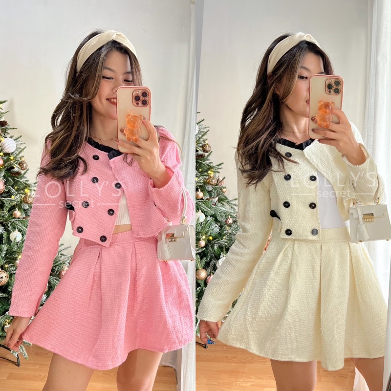 Jual Barbie tweed set D22009 | Shopee Indonesia