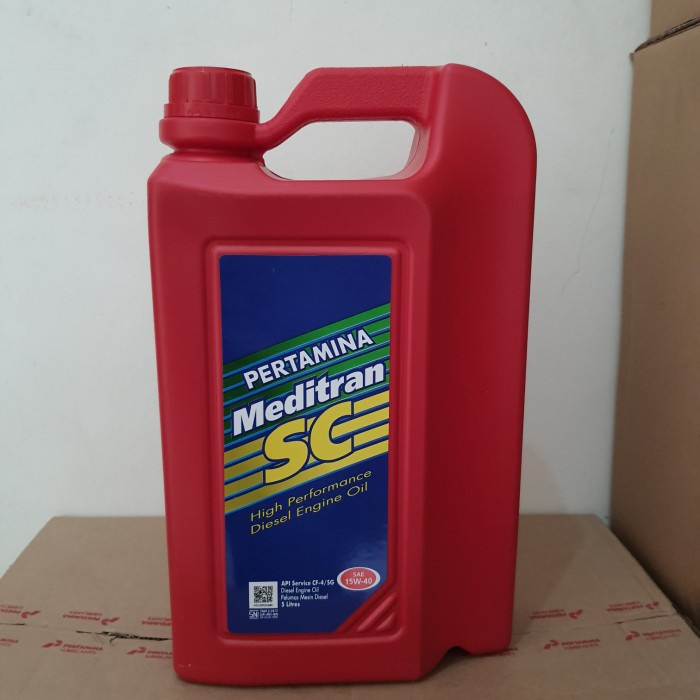 Jual OLI MESIN PERTAMINA MEDITRAN SC DIESEL SAE-15W-40 5LITER | Shopee Indonesia