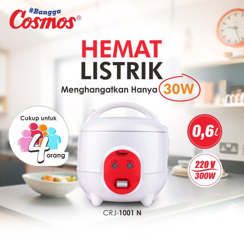 Jual COSMOS MINI RICE COOKER CRJ-1001N / MAGICOM 0,6L / MAGIC COM ...