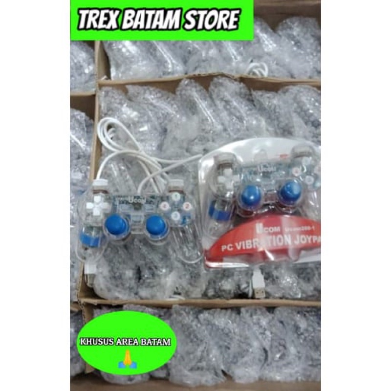 Jual UCOM STICK PC VIBRATION JOYPAD STICK PC TRANSPARAN | Shopee Indonesia