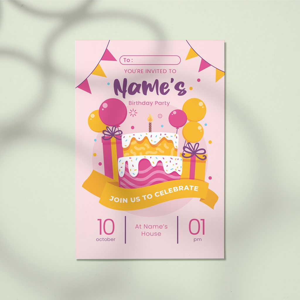 Jual [BIRTHDAY INVITATION] Undangan Ulang Tahun Anak 2nd Edition ...